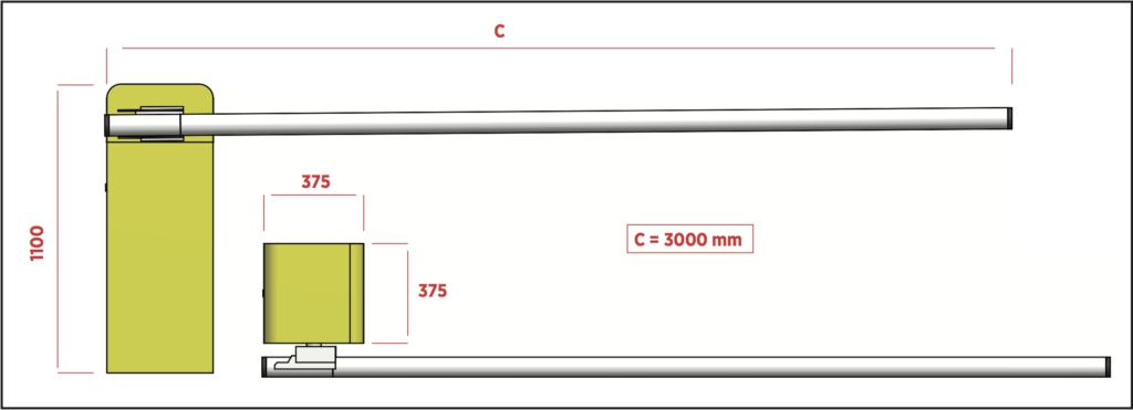 Tripod Turnstile Security Access Control Waist Height
